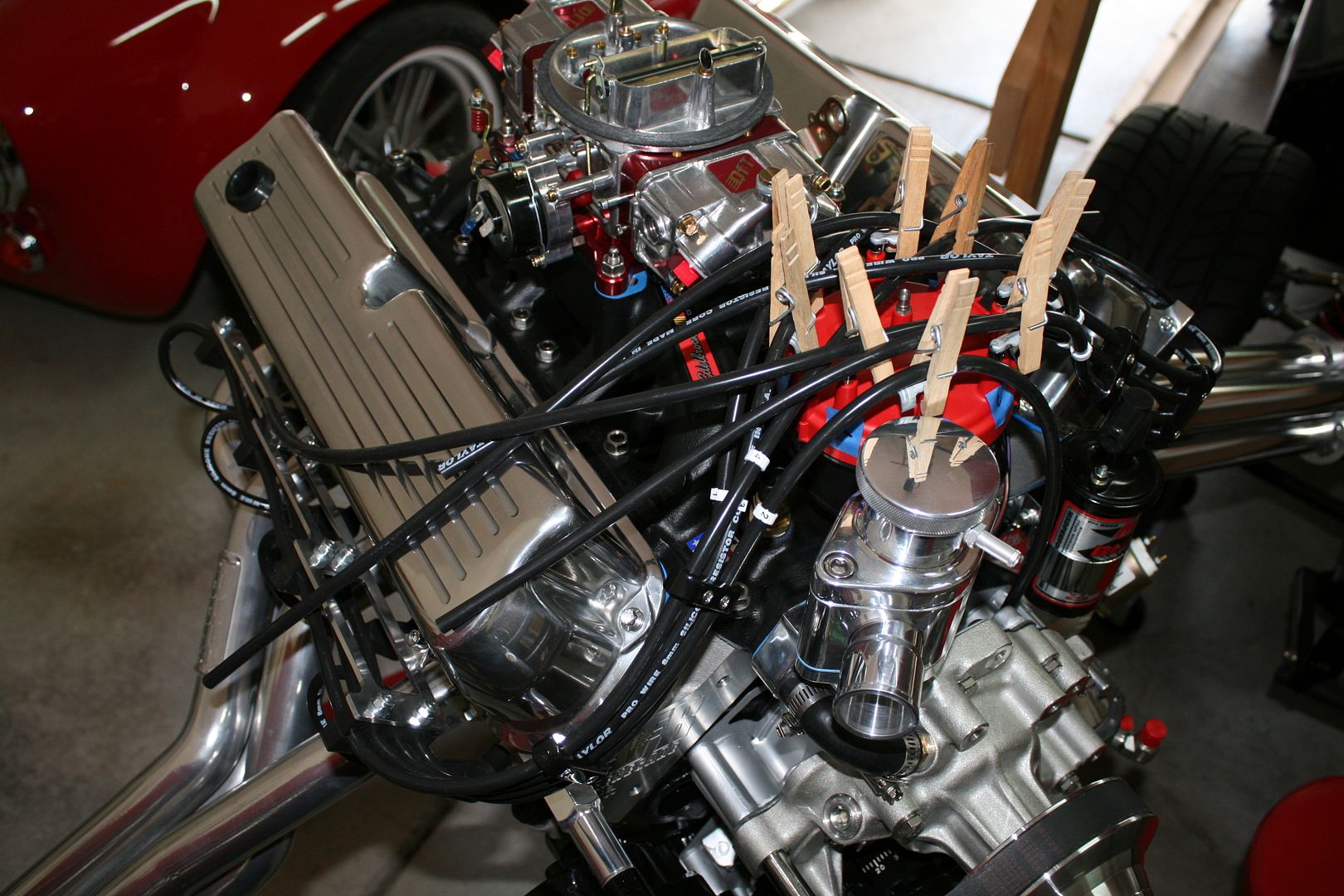 Spark plug wire routing
