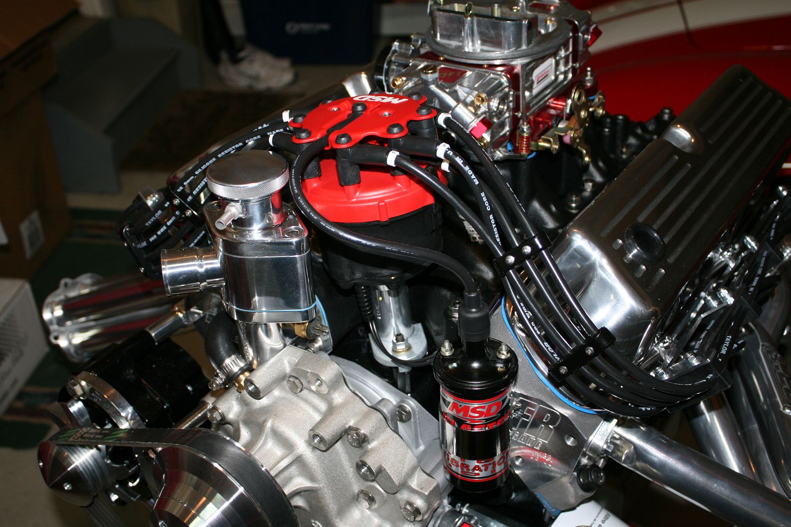 Spark plug wire routing